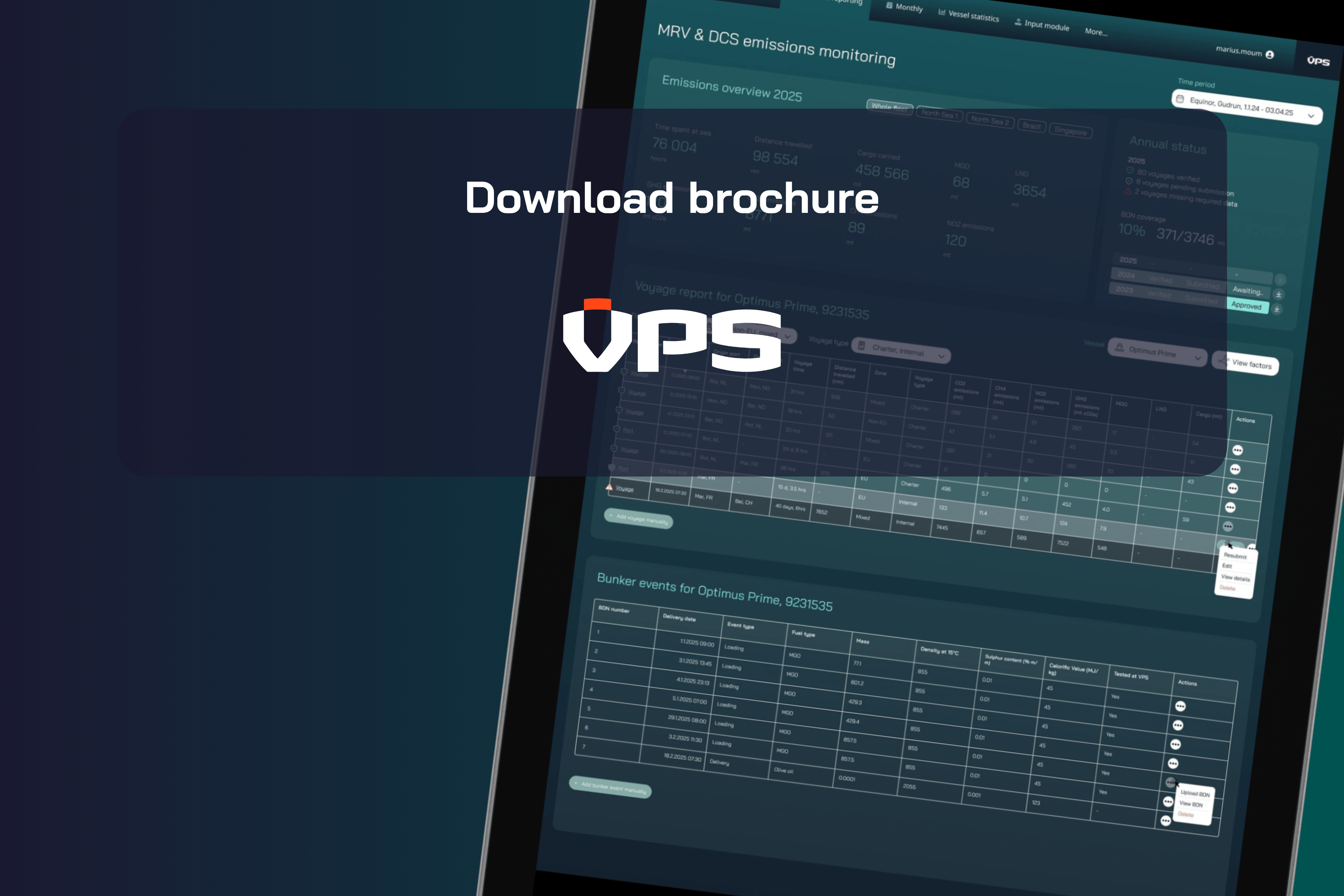 MARESS MRV REPORTING | VPS